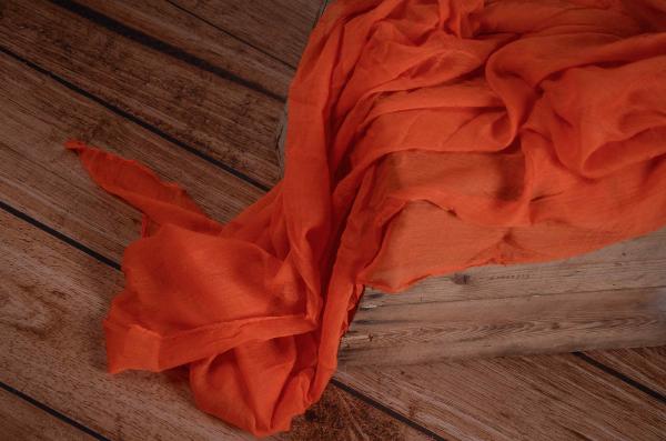 Orange muslin wrap