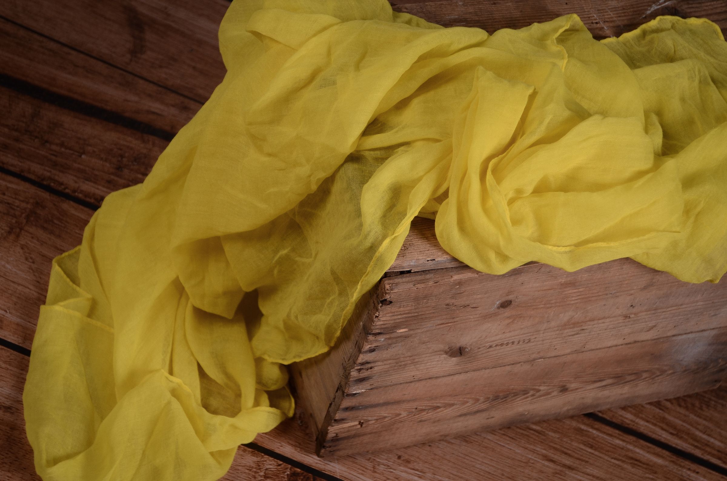 Yellow muslin wrap